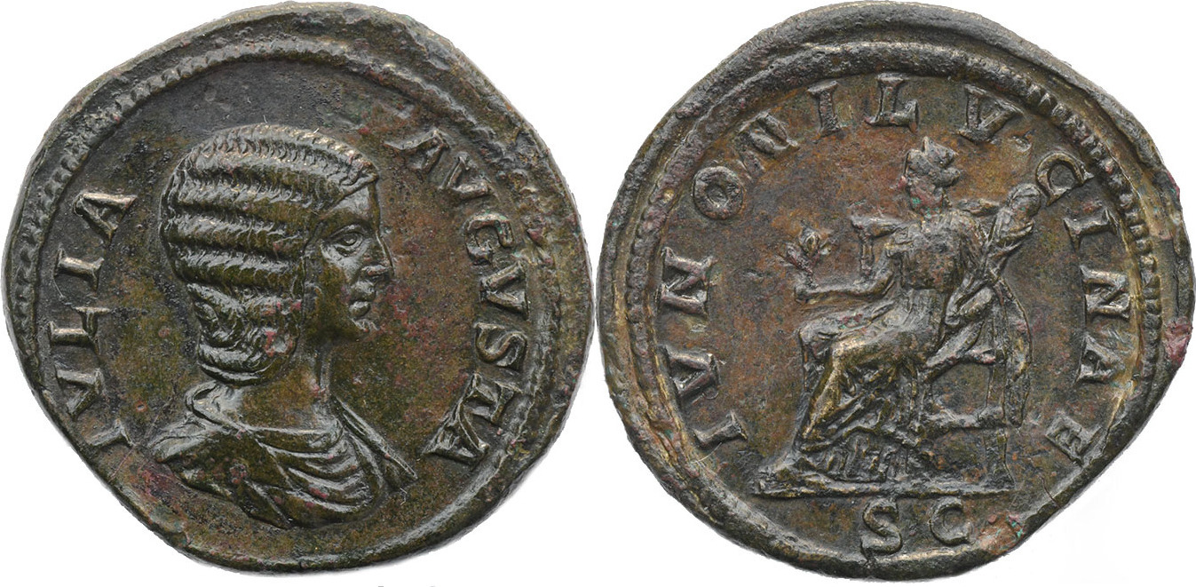 Roman Empire Sestertius 207-211 Julia Domna EF | MA-Shops