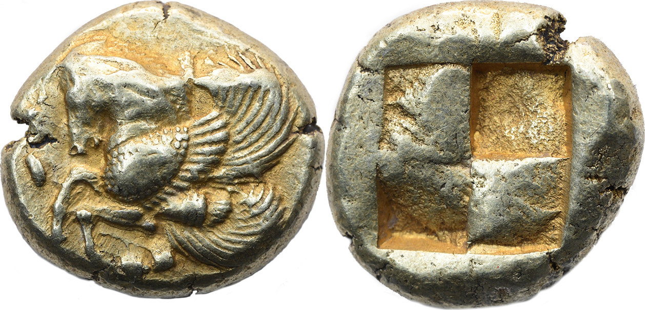 Mysia 500-450 BC Electrum Stater with pegasus about EF | MA-Shops