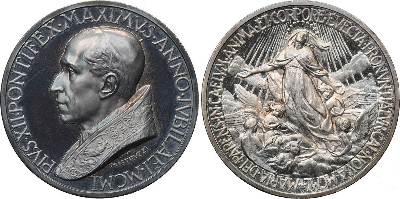 Vatican Papal Silver Jubilee Medal 1950. Uncirculated | MA-Shops
