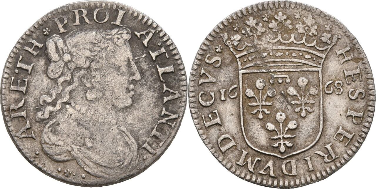 Malta Luigino 1668 Nicolas Cotoner (1663 - 1680). VF- / VF | MA-Shops