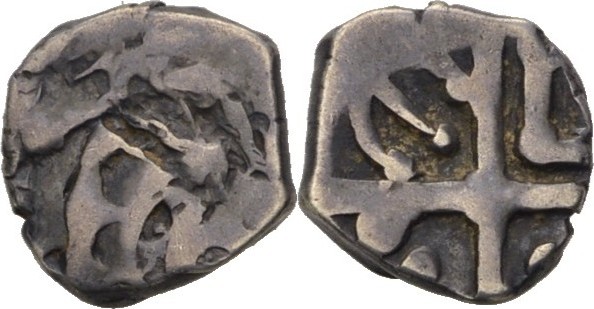 Kelten Gallien Volcae Tectosages (?) Quinar, Obol ? 150-50 verprägt, VF ...