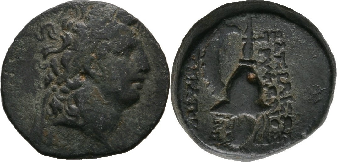 Königreich der Seleukiden Bronze Tryphon, ca.142-138 VF | MA-Shops