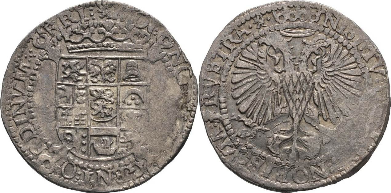 Niederlande Friesland 6 Stuiver " Adlerschilling " 1614-1630 VF | MA-Shops