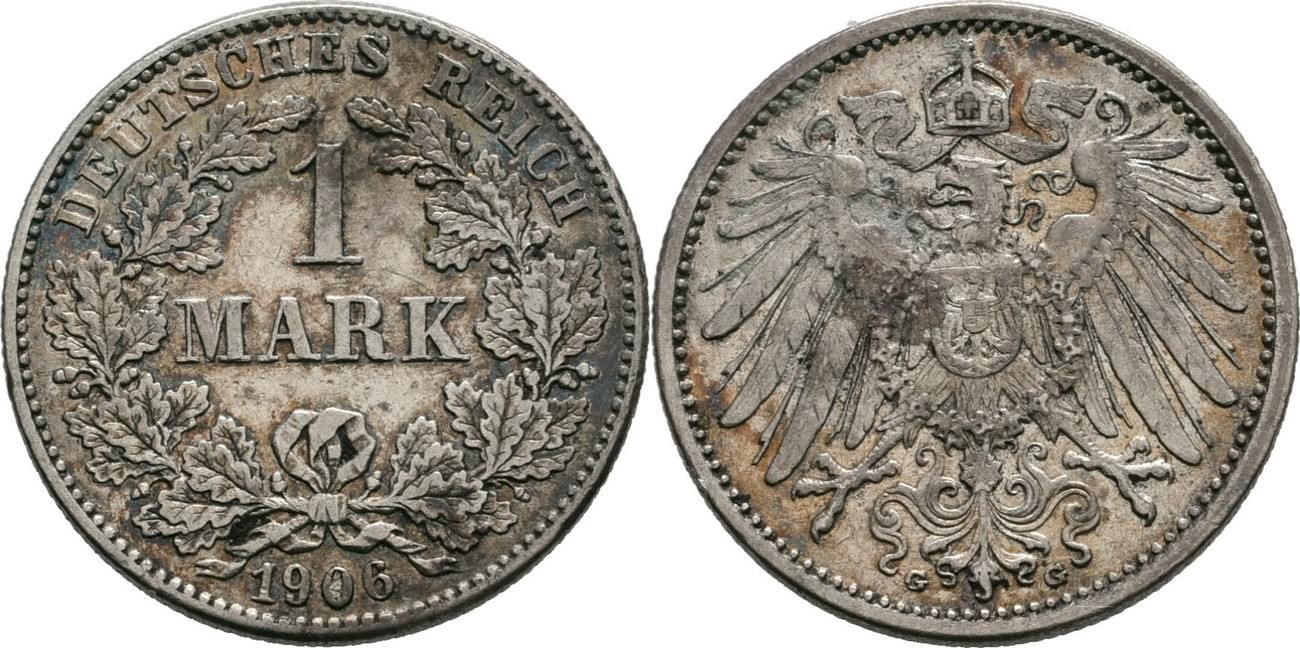 Deutsches Reich Mark 1906 G VF | MA-Shops