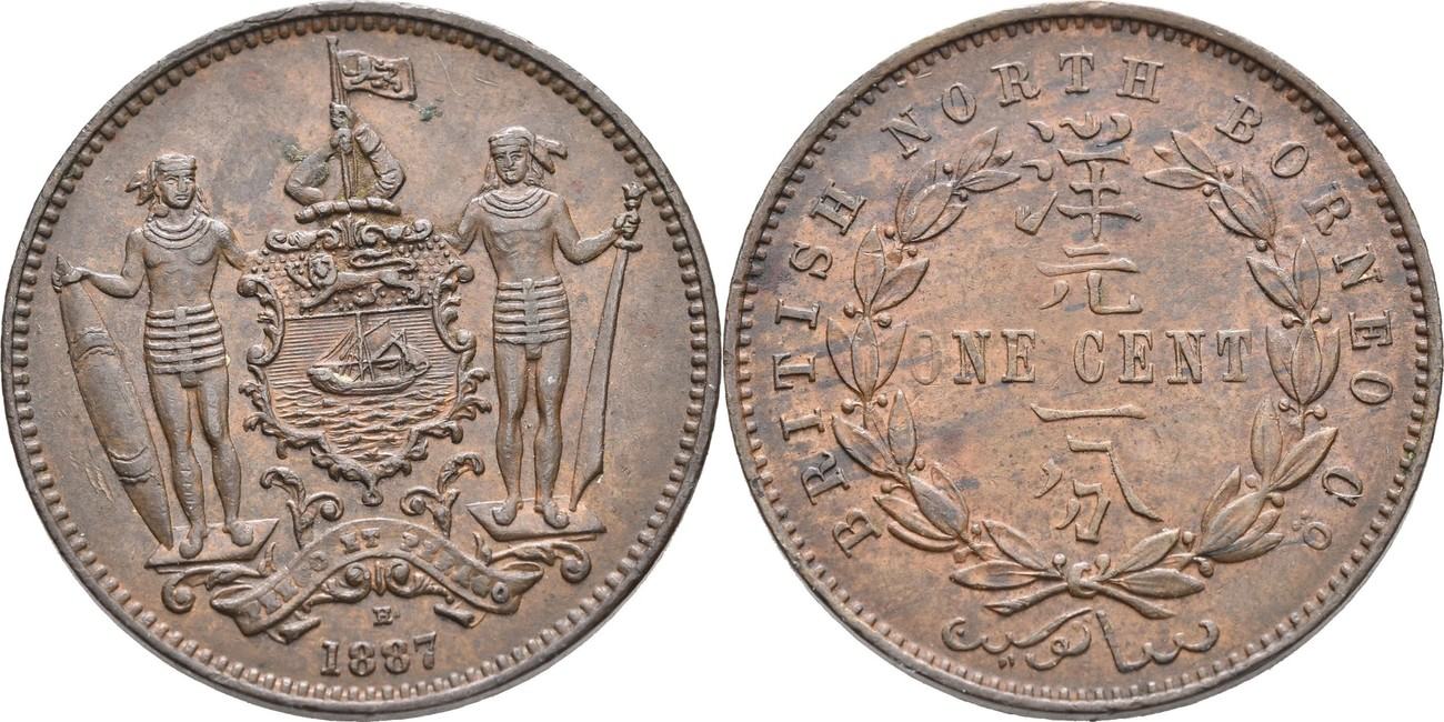 British North Borneo Cent 1887 H EF | MA-Shops