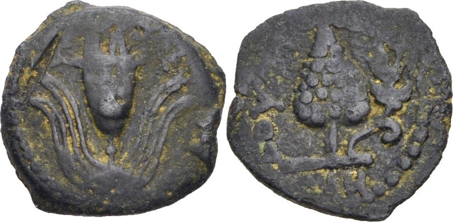 Judaea Prutah Herod II Archelaus, 4 BCE-6 CE. VF | MA-Shops