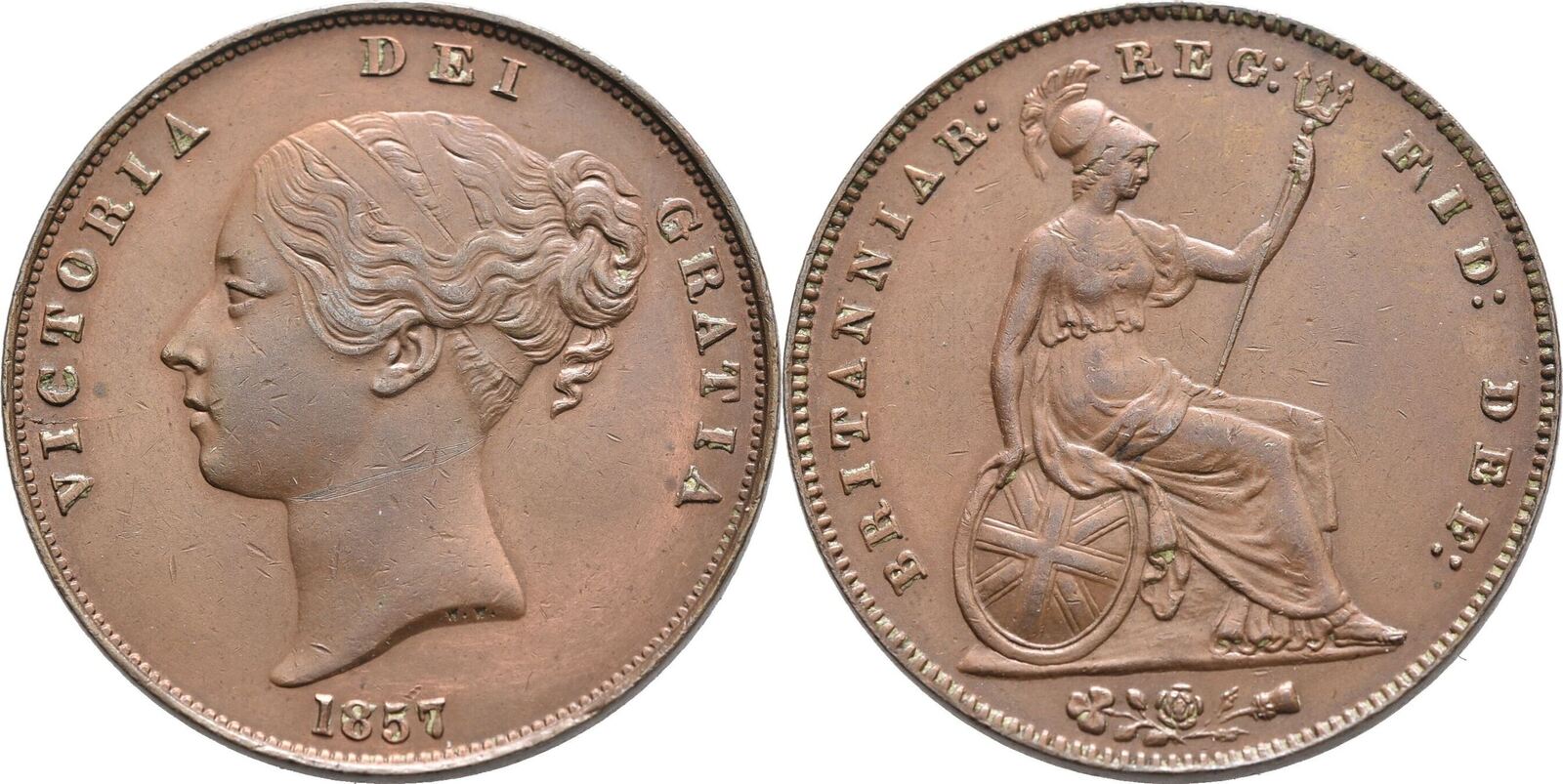 Großbritannien Penny 1857 Victoria, 1837-1901 VF | MA-Shops
