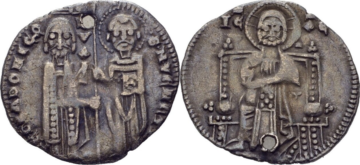 Italien Venedig Grosso Pietro Gradenigo, 1289-1311. Gelocht, VF | MA-Shops