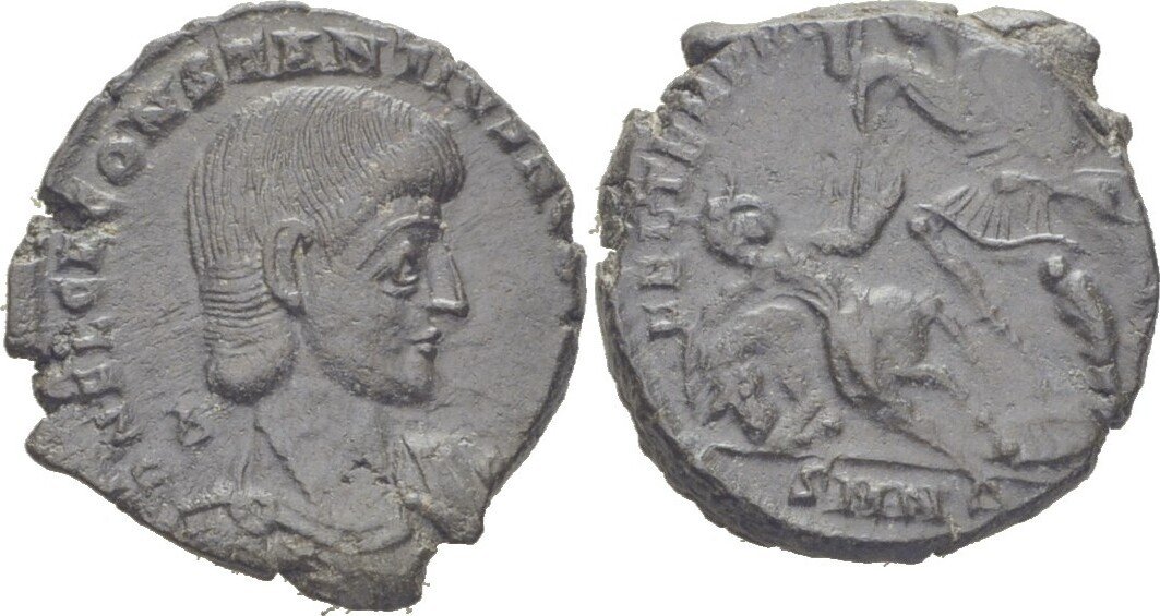 RÖMISCHE KAISERZEIT Bronze Constantius Gallus, 351-354 VF | MA-Shops