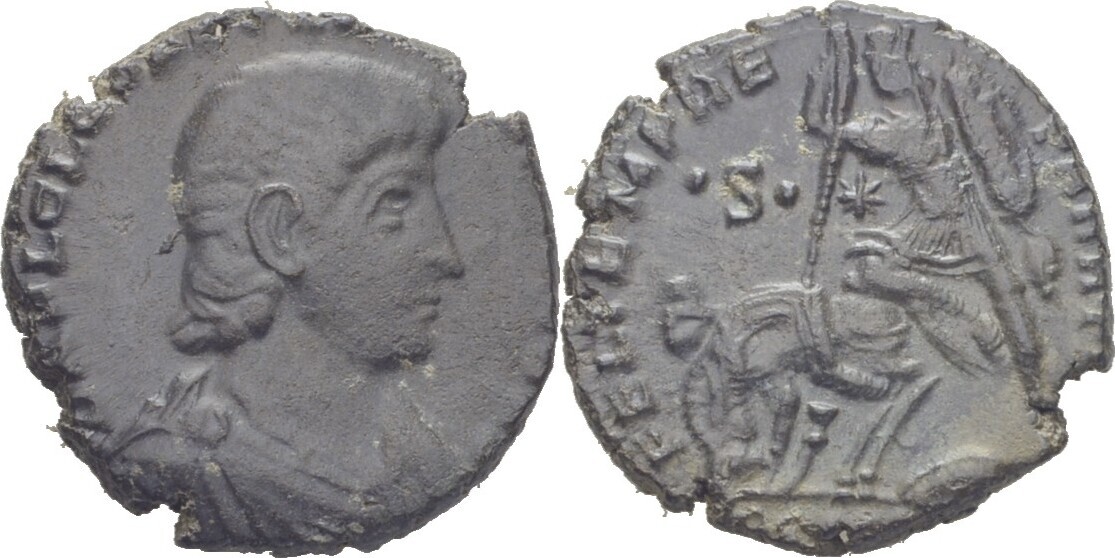 RÖMISCHE KAISERZEIT Bronze Constantius Gallus, 351-354 VF | MA-Shops