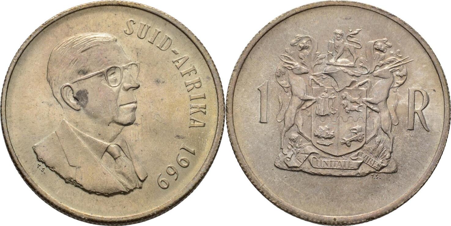 Südafrika 1 Rand 1969 AU | MA-Shops