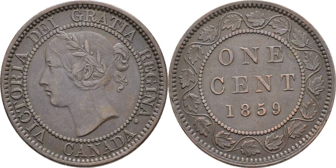 Canada 1 Cent 1859 Victoria (1837-1901) VF | MA-Shops