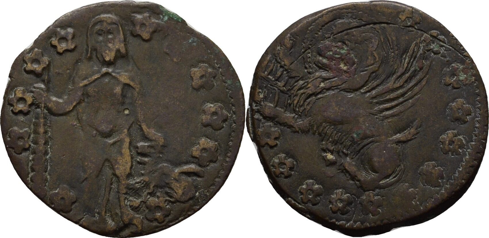 Italien Firenze Tessera mercantile Lombardjeton 1200-1350 VF | MA-Shops