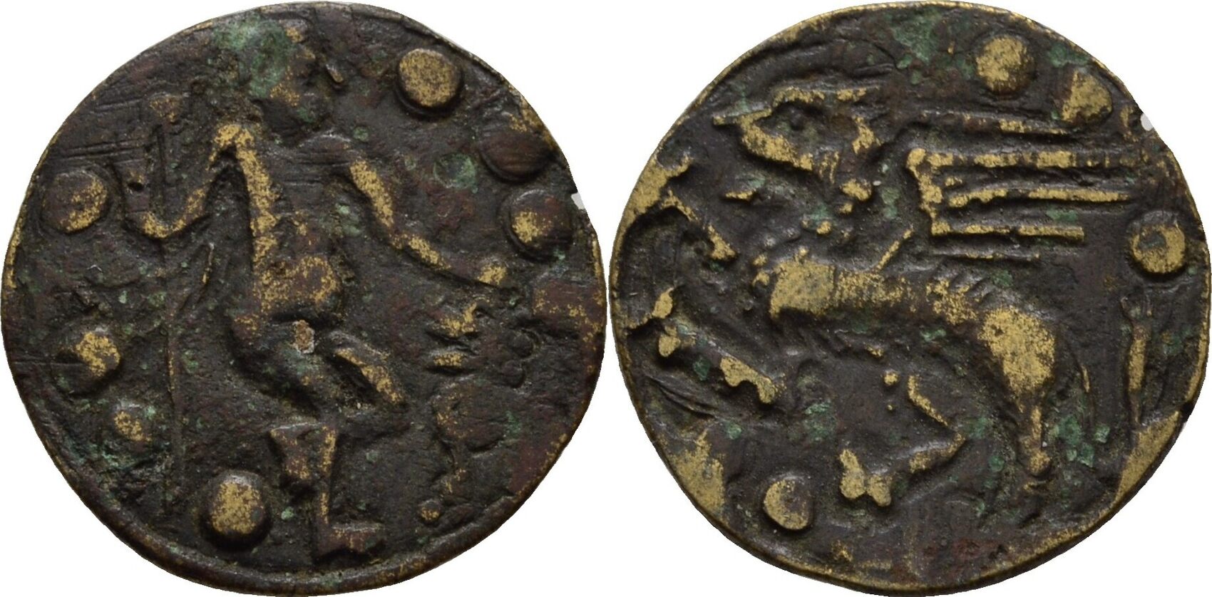 Italien Firenze Tessera mercantile Lombardjeton 1200-1350 VF | MA-Shops