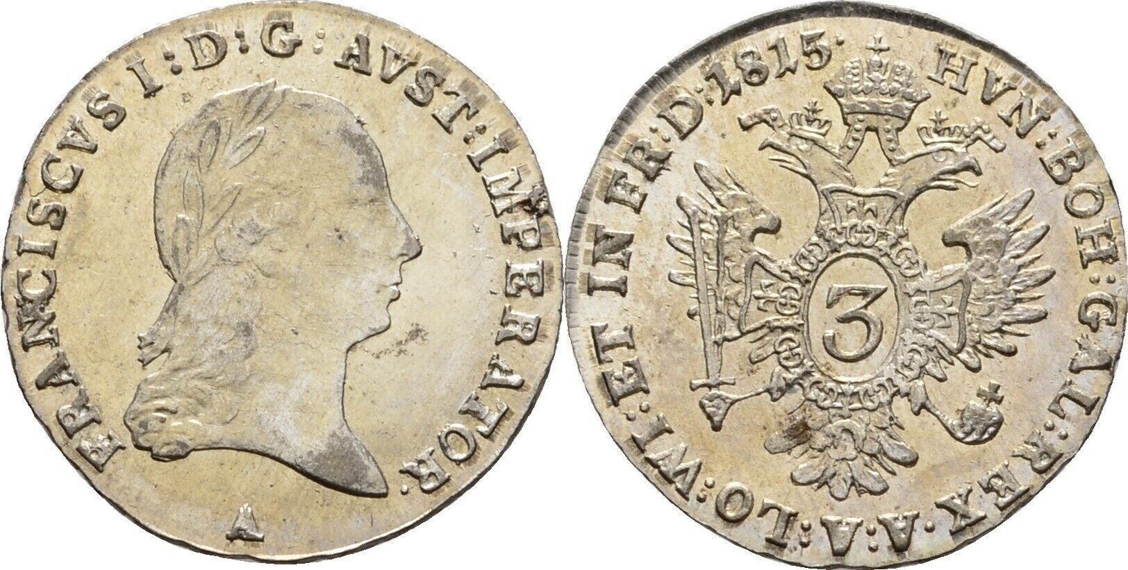 Österreich Habsburg Wien 3 Kreuzer 1815 A Franz II./I., 1792-1835 EF | MA-Shops