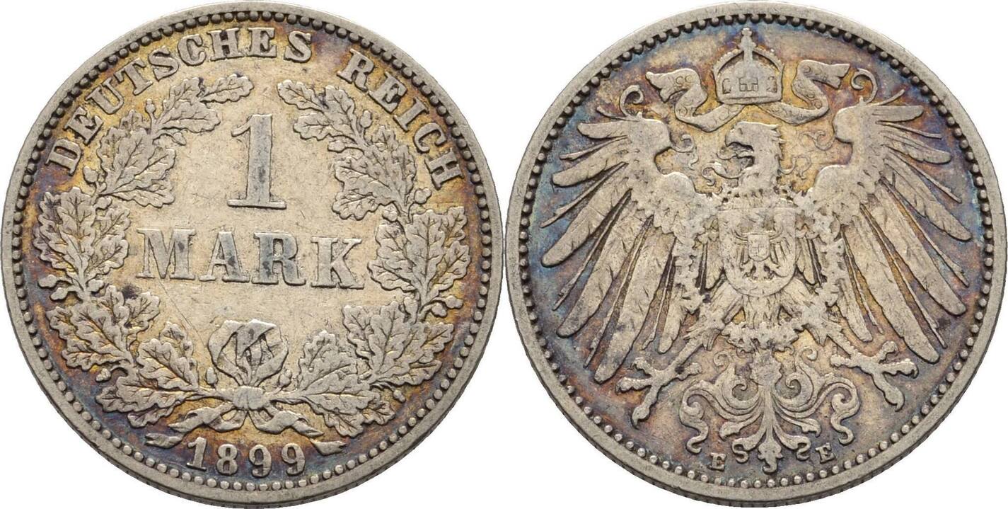 Deutsches Reich 1 Mark 1899 E VF | MA-Shops