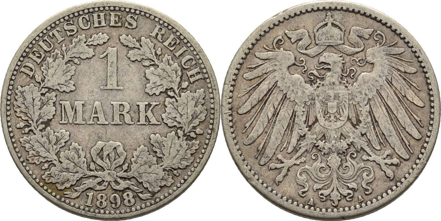 Deutsches Reich 1 Mark 1898 A VF | MA-Shops