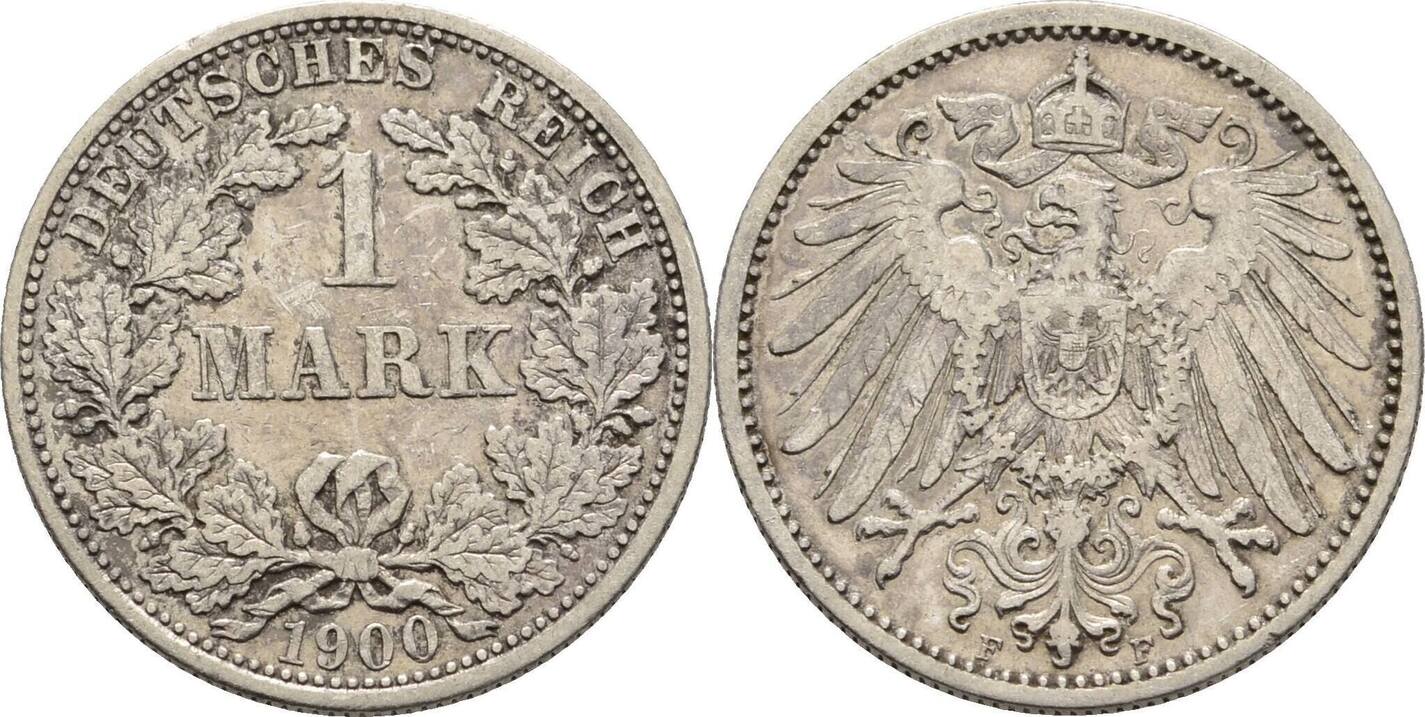 Deutsches Reich 1 Mark 1900 F VF | MA-Shops