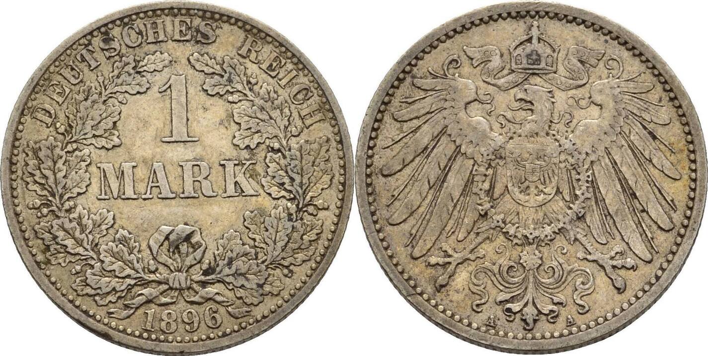 Deutsches Reich 1 Mark 1896 A VF | MA-Shops