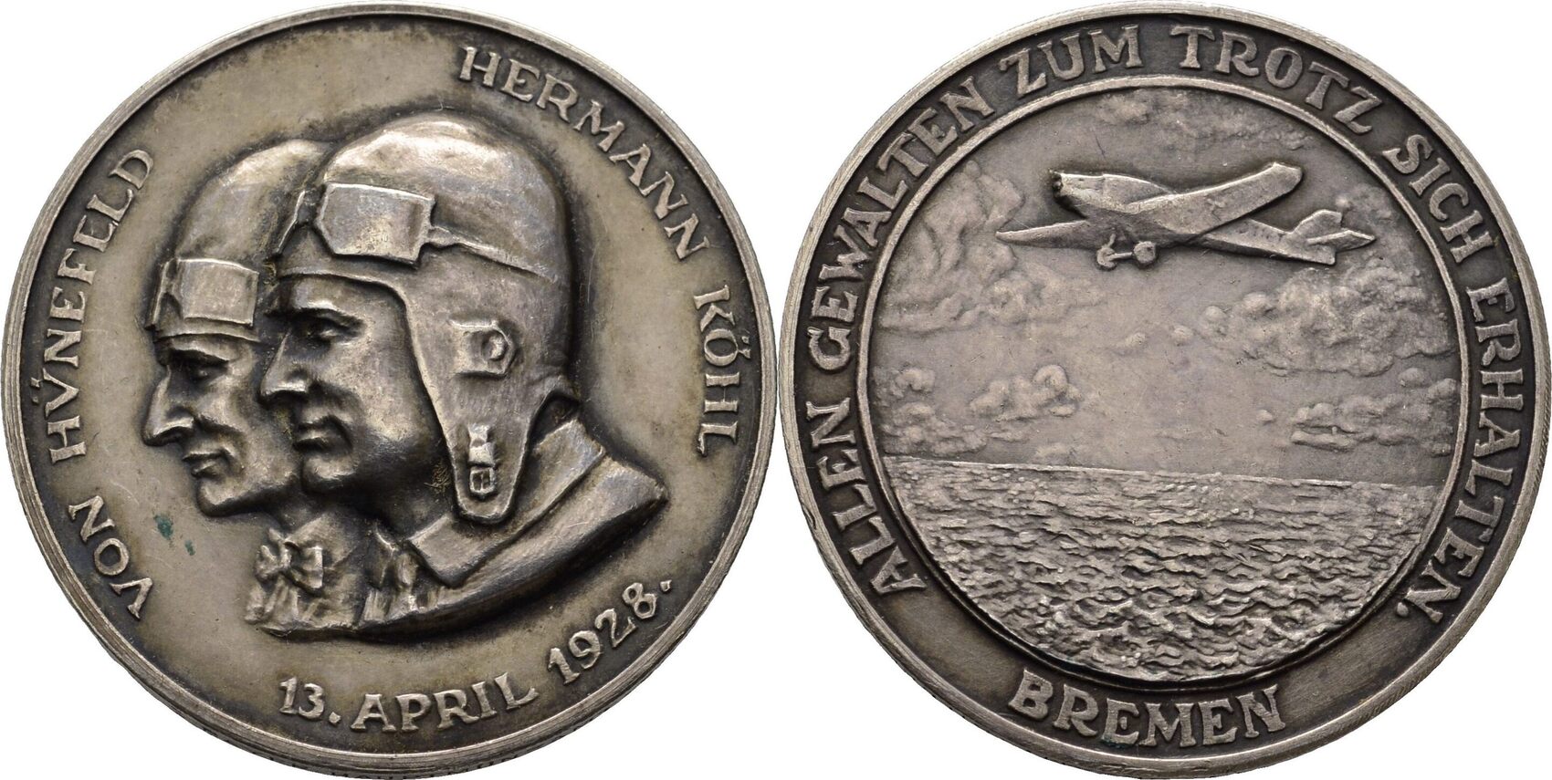 Deutsches Reich Medaille 1928 Luftfahrt EF | MA-Shops