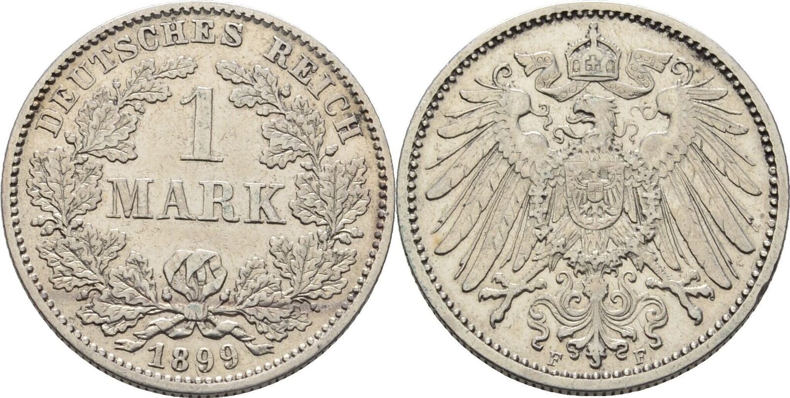 Deutsches Reich 1 Mark 1899 F VF | MA-Shops