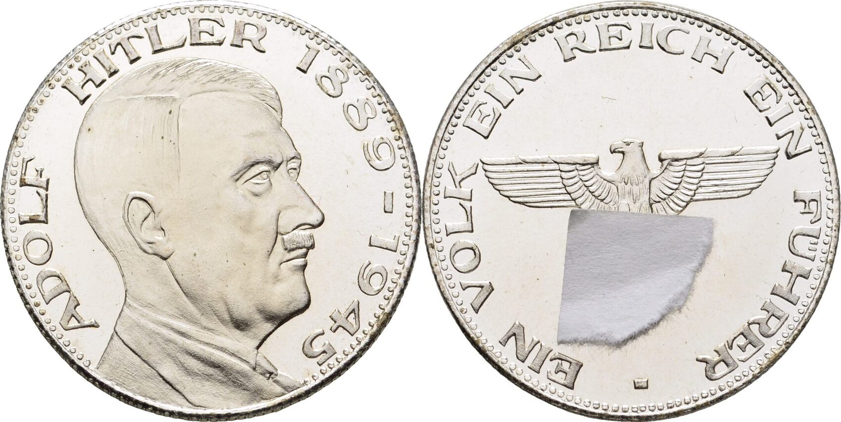 Deutsches Reich Medaille Adolf Hitler CH UNC | MA-Shops