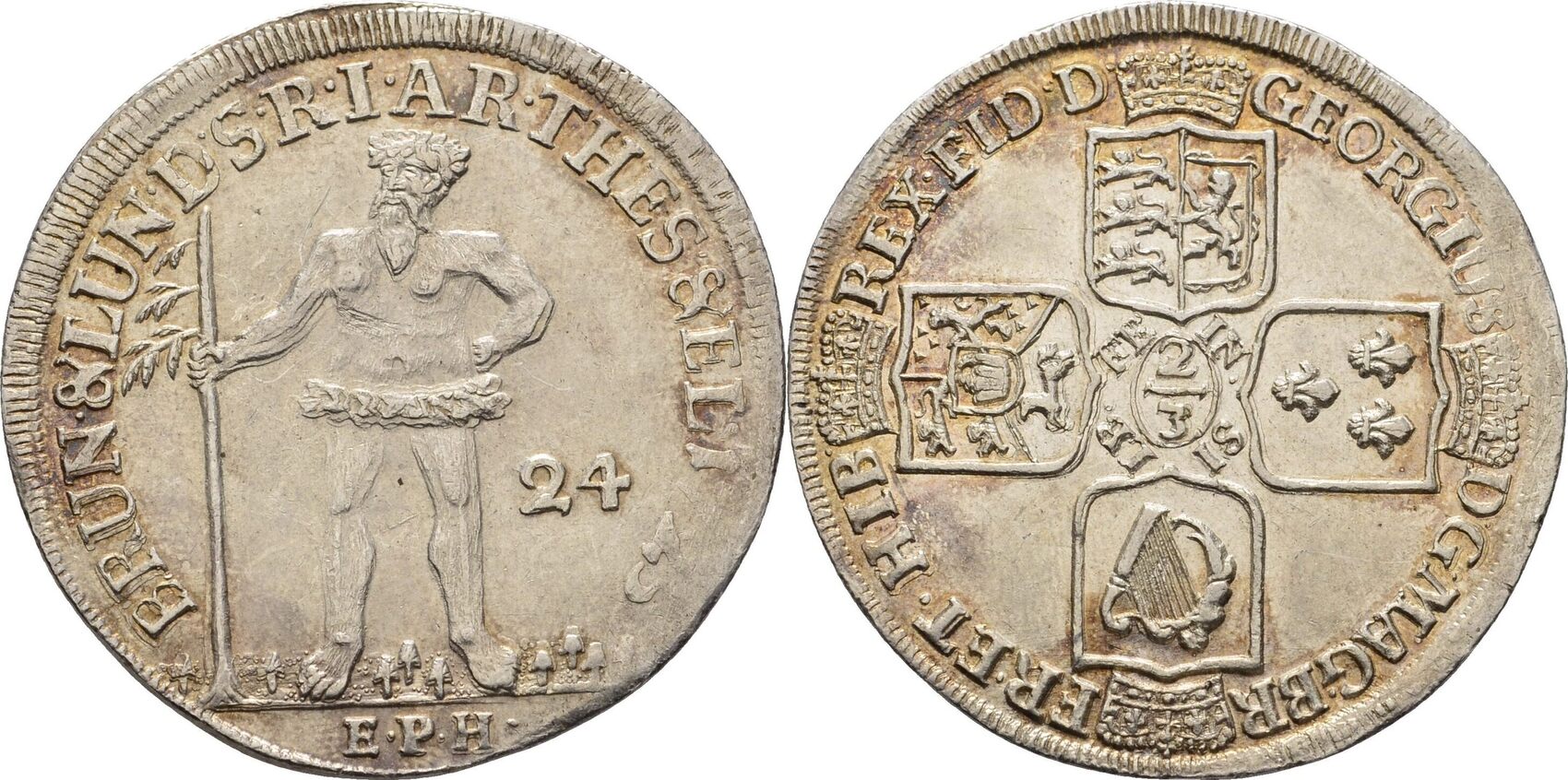 Braunschweig Calenberg Hannover 2 3 Taler 1725 Georg I 1714 1727
