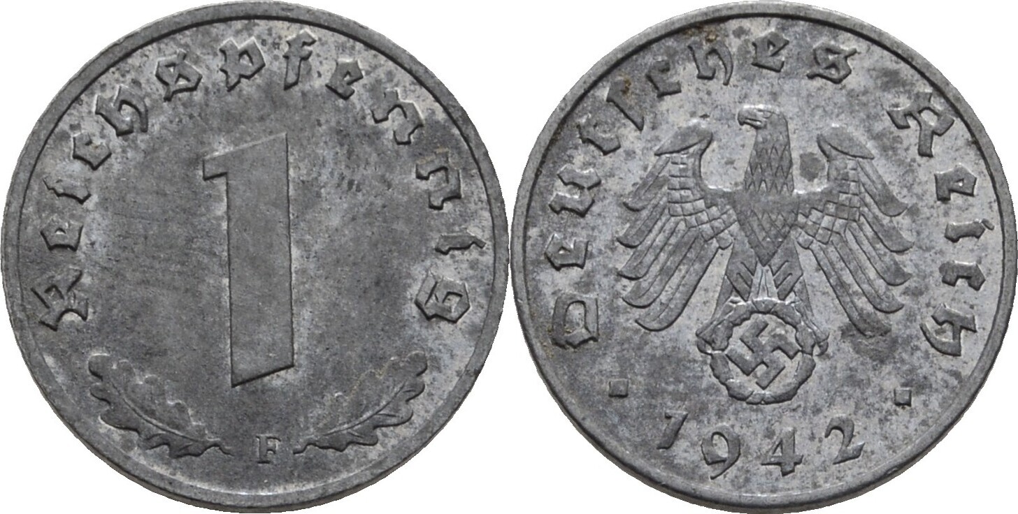 Deutsches Reich 1 Pfennig 1942 EF | MA-Shops
