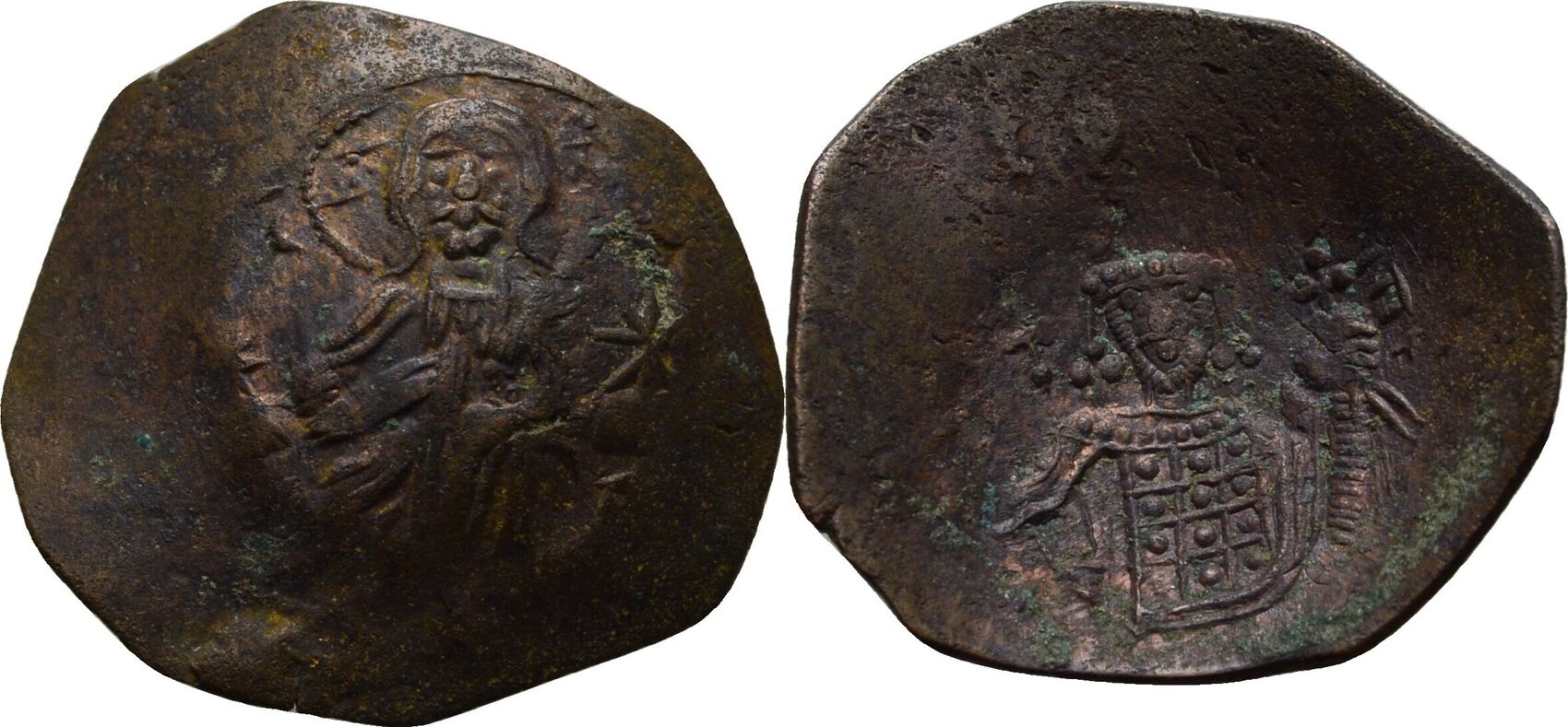 Byzanz Constantinople Trachy 1185-1192 Isaac II Angelus 1185-1195 VF ...