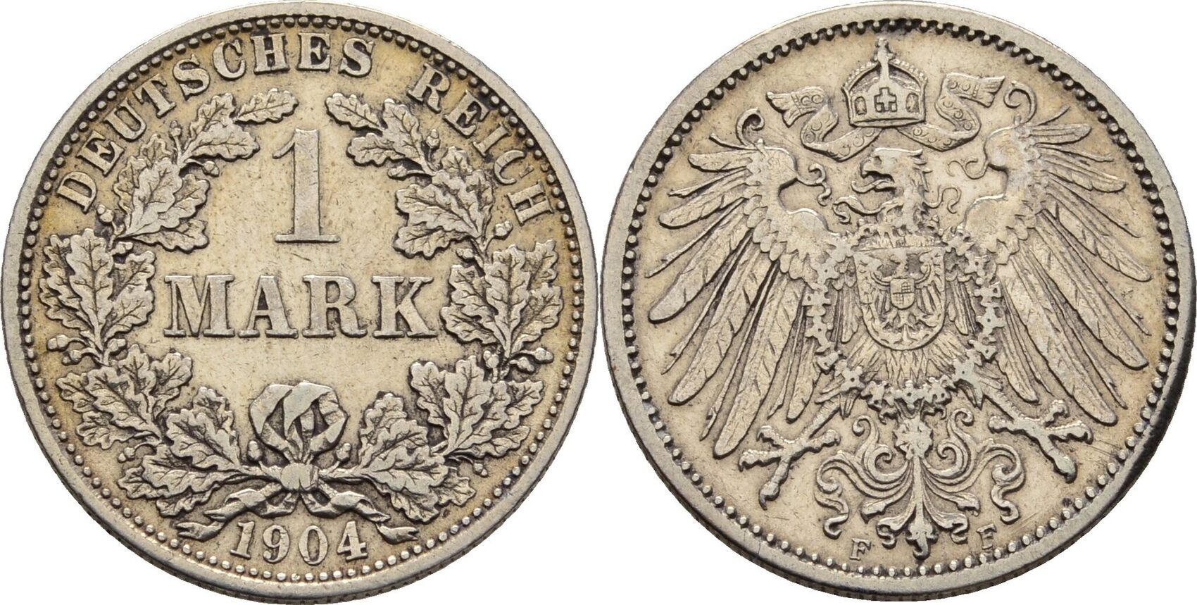 Deutsches Reich 1 Mark 1904 F VF | MA-Shops