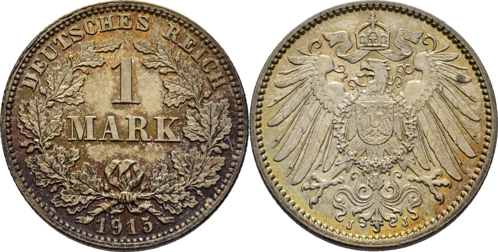 Deutsches Reich 1 Mark 1915 J EF | MA-Shops
