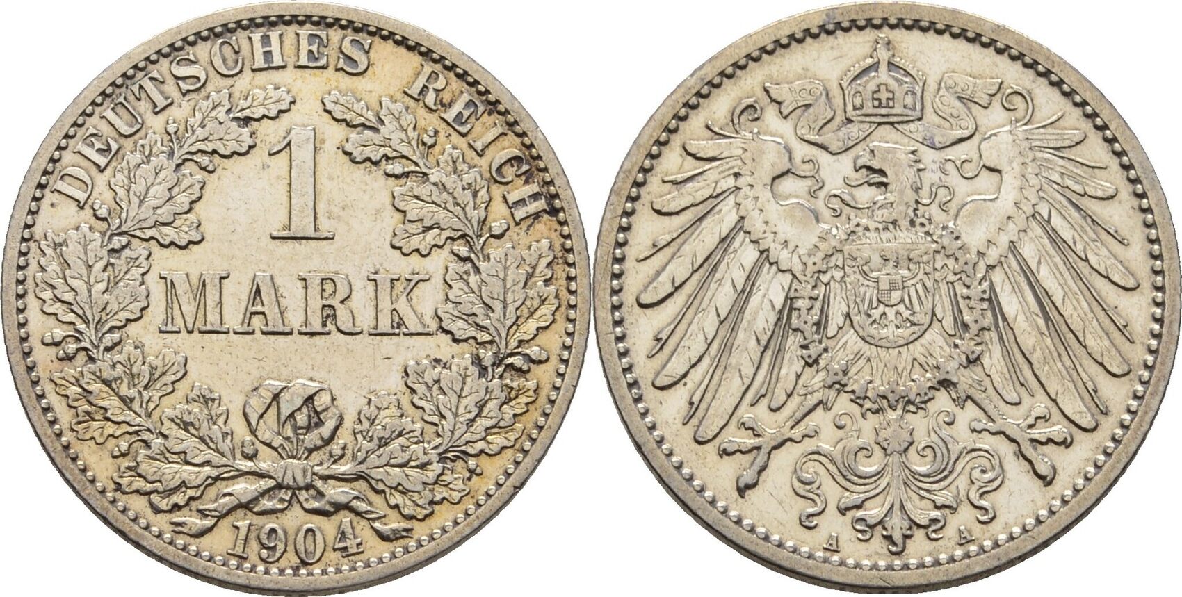 Deutsches Reich 1 Mark 1904 A VF | MA-Shops