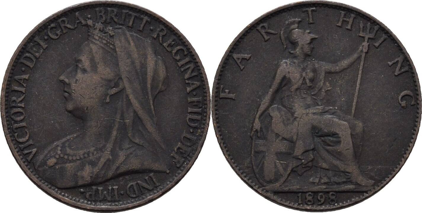 Großbritannien Farthing 1898 Victoria, 1837-1901 VF | MA-Shops