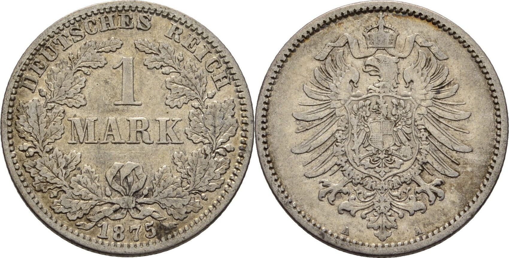 Deutsches Reich 1 Mark 1875 A VF | MA-Shops