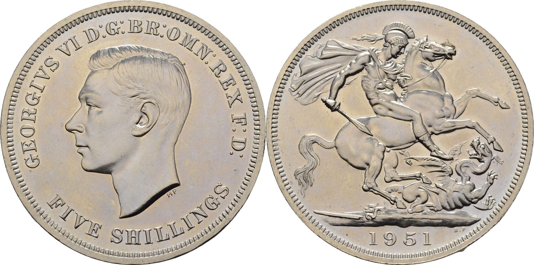 Großbritannien 5 Shillings 1951 CH UNC | MA-Shops