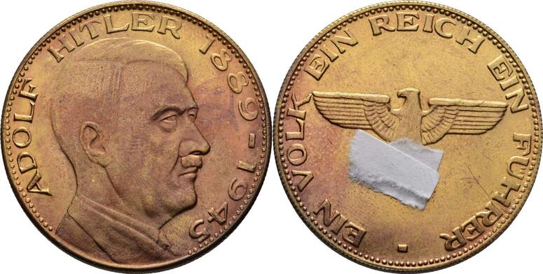 Deutsches Reich Medaille Adolf Hitler EF | MA-Shops
