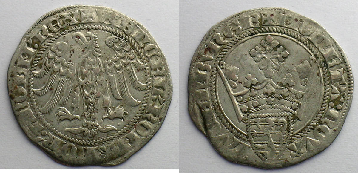 World coins Luxembourg Wenceslas II (1383-1388) Gros Luxembourg TB+/TTB ...