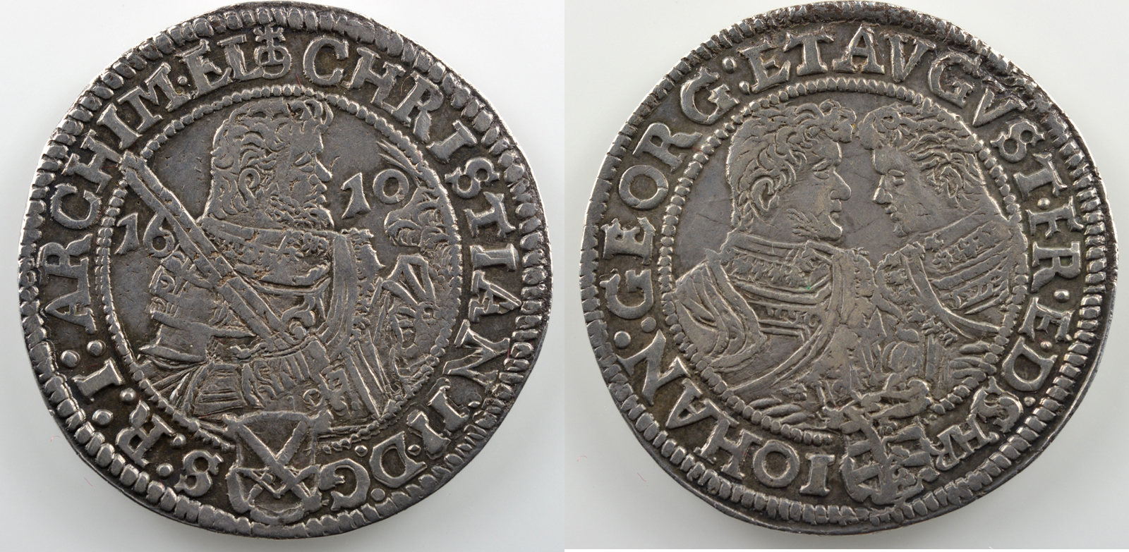 German coins Saxony-Albertine Christian II, Johan-Georg I & August ...