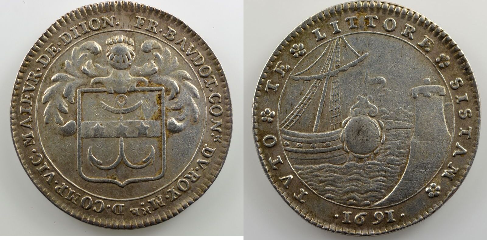 Tokens and Medals Royal tokens Bourgogne Jeton en argent des Maires de ...