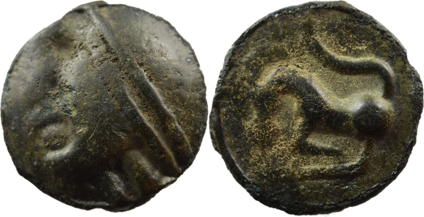 Celtic coins Séquanes SEQUANES (région de Besançon) Potin à la grosse ...
