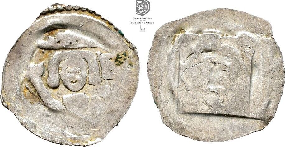 ÖSTERREICH Pfennig 14. Jhd STEIERMARK Friedrich d. Schöne GRAZ od ...