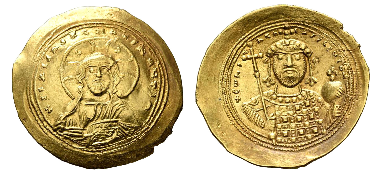 Byzantine 1042 – 1055 AD. Constantine IX Monomachus AU Histamenon ...