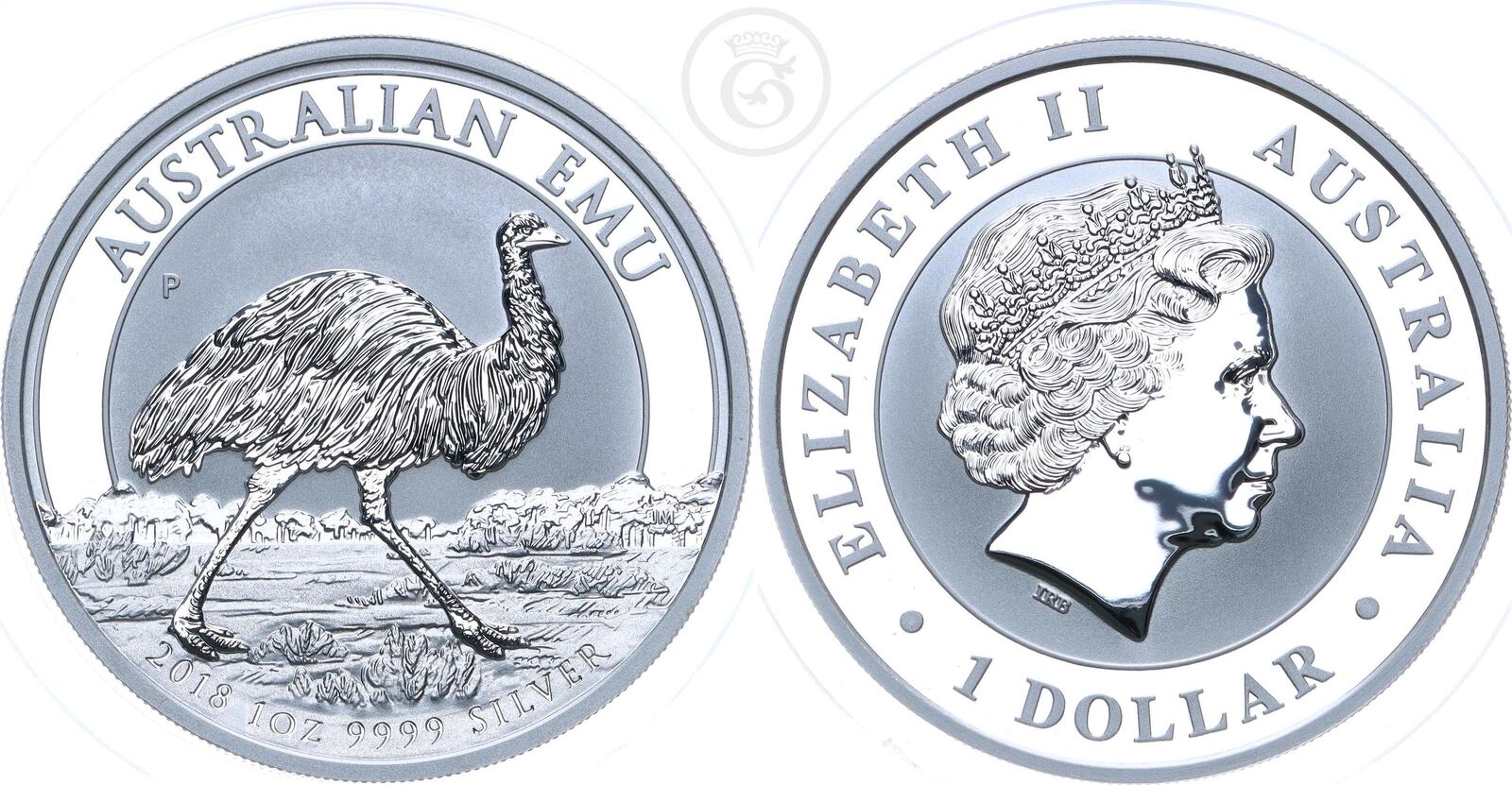 Australien 1 Dollar 1 Unze Silber 2018 Perth Mint: Emu bu in original ...