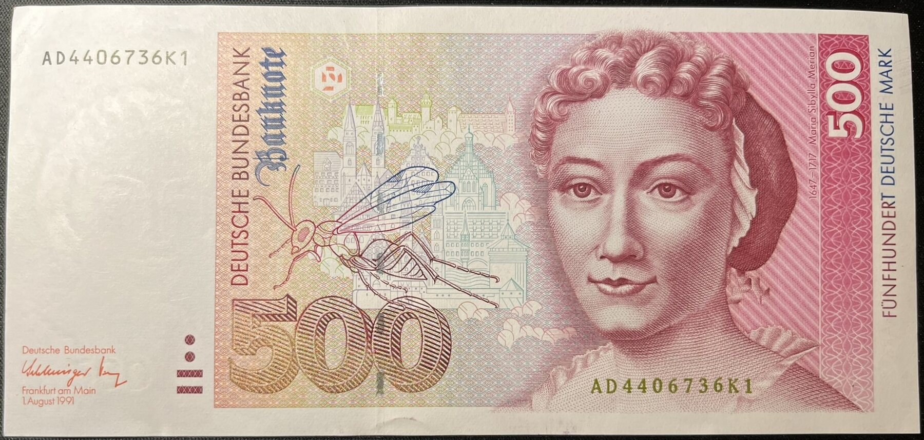 Deutschland BRD 500 Deutsche Mark 1991 500 DM Banknote AU- | MA-Shops