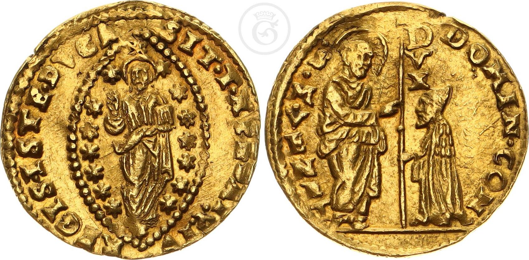 Italien Zecchino Venedig - Domenico Contarini (1659-1675) aEF, leichte ...