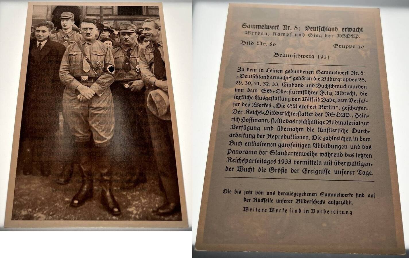 Deutschland - Drittes Reich Propaganda Sammelbild 1933-1945 WWII ...