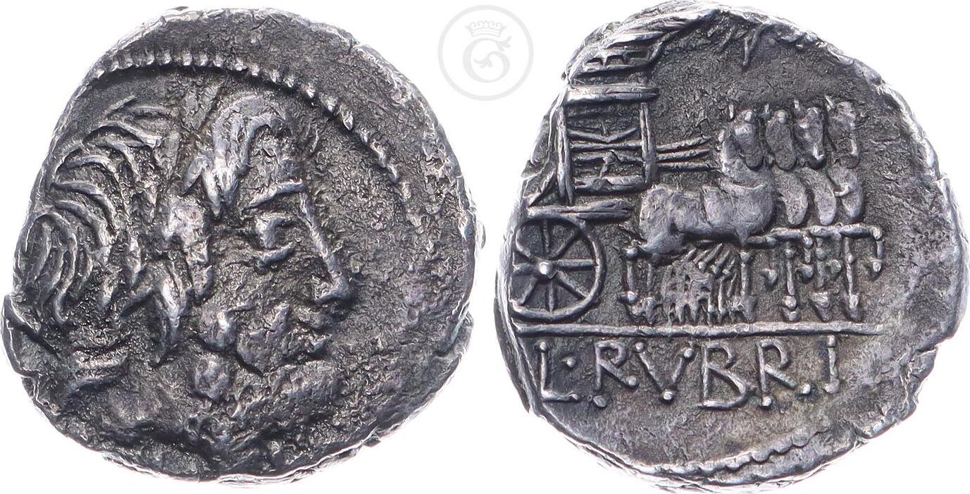 Römische Republik Denar 87 v. Chr. L. Rubrius Dossenus - Rom ...