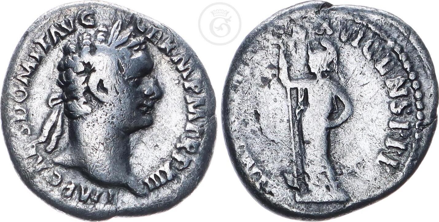 Römische Kaiserzeit 92 Denarius - Rom - Domitian (81-96) F-VF | MA-Shops