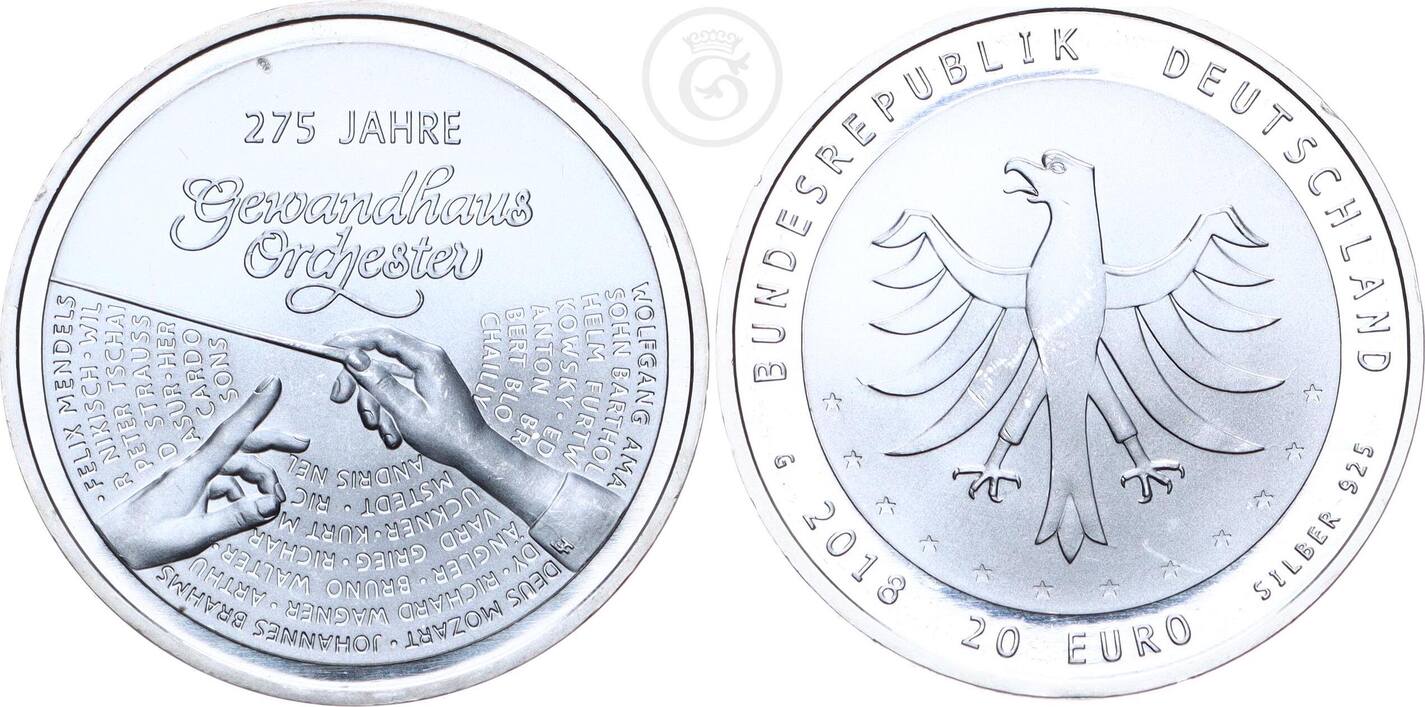 Deutschland BRD 20 Euro 2018 20 € Gedenkmünze 275 Jahre ...