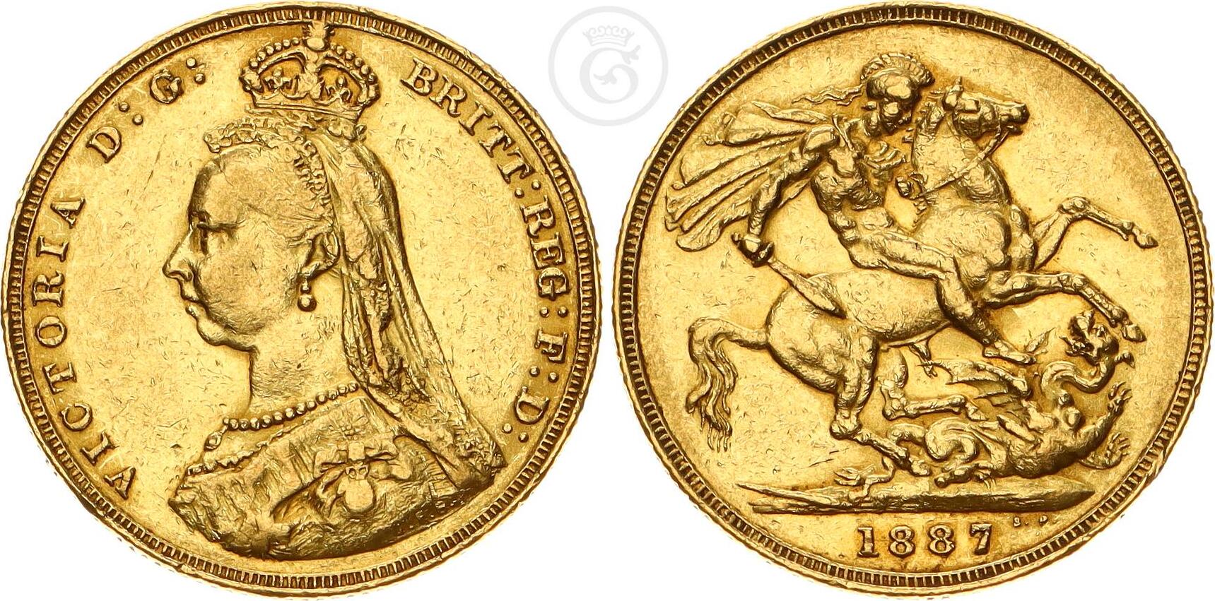 Großbritannien 1 Sovereign 1887 Queen Viktoria - London - England - GB ...